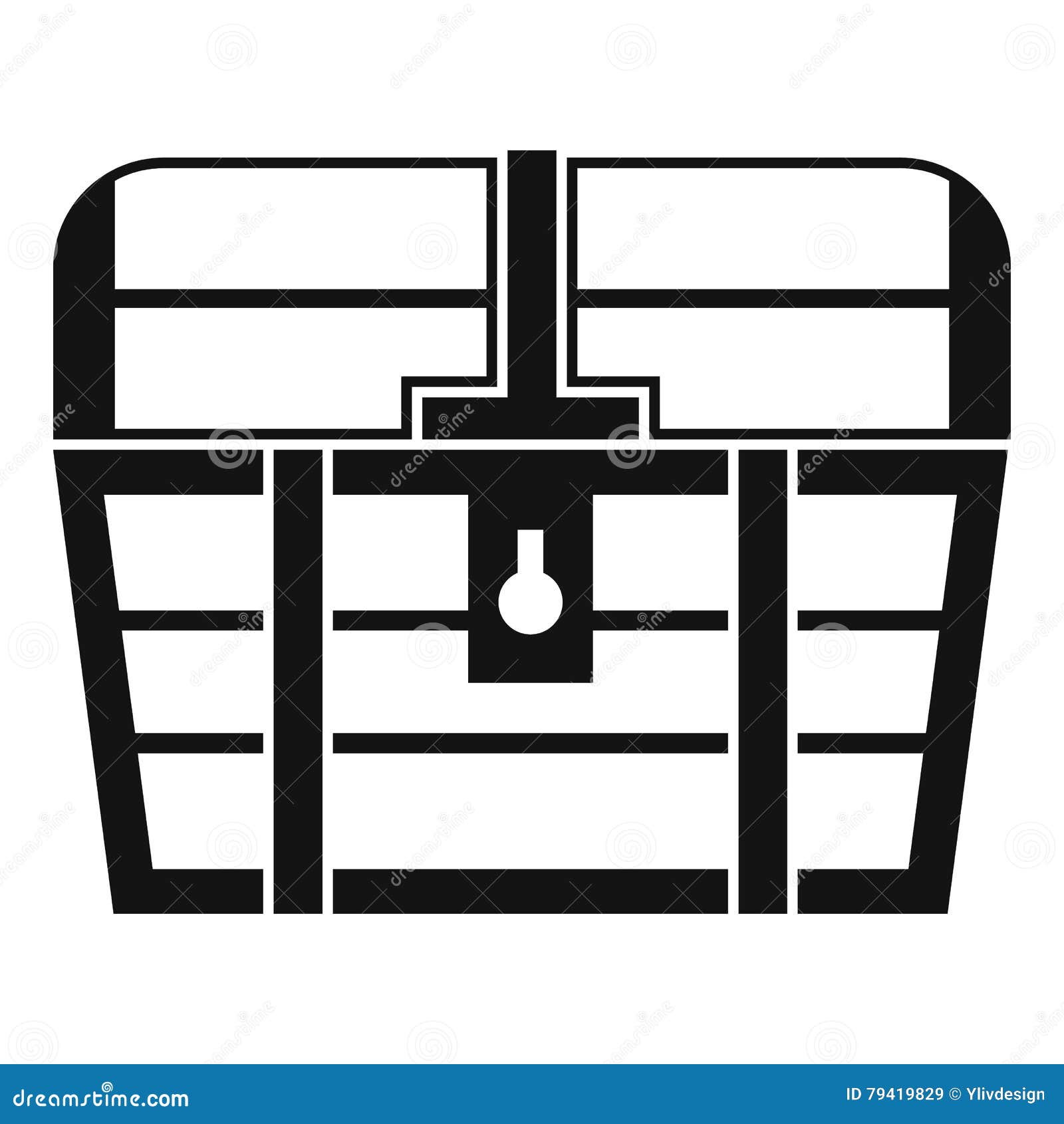 Icône De Coffre, Style Simple Illustration de Vecteur - Illustration du ...