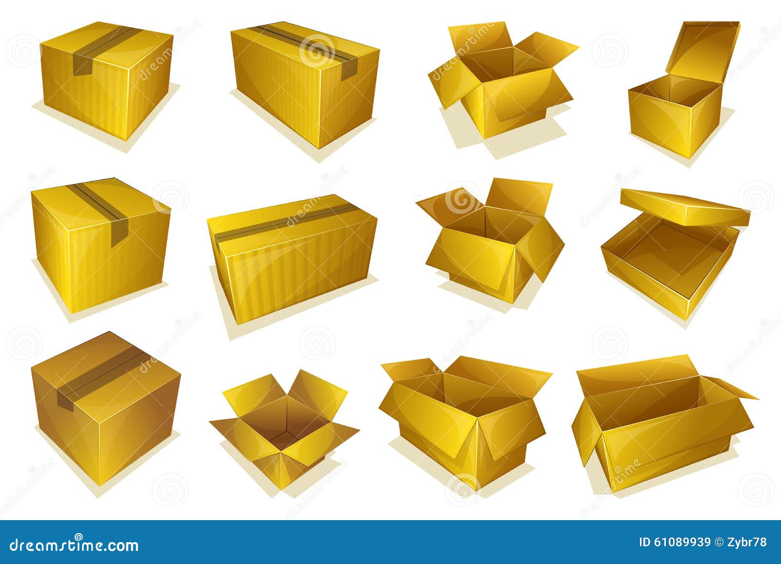 Icône de colis de carton illustration de vecteur. Illustration of ...