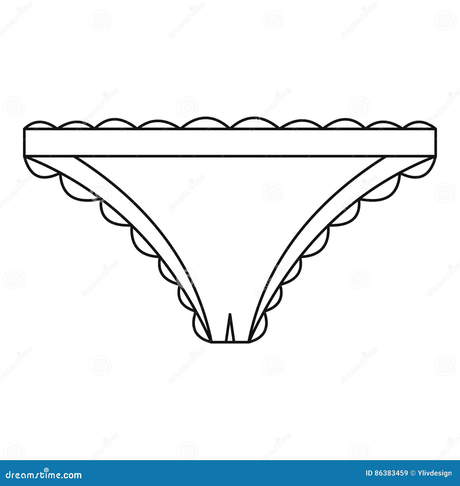 Icône De Culottes De Femme Style Densemble Illustration De Vecteur
