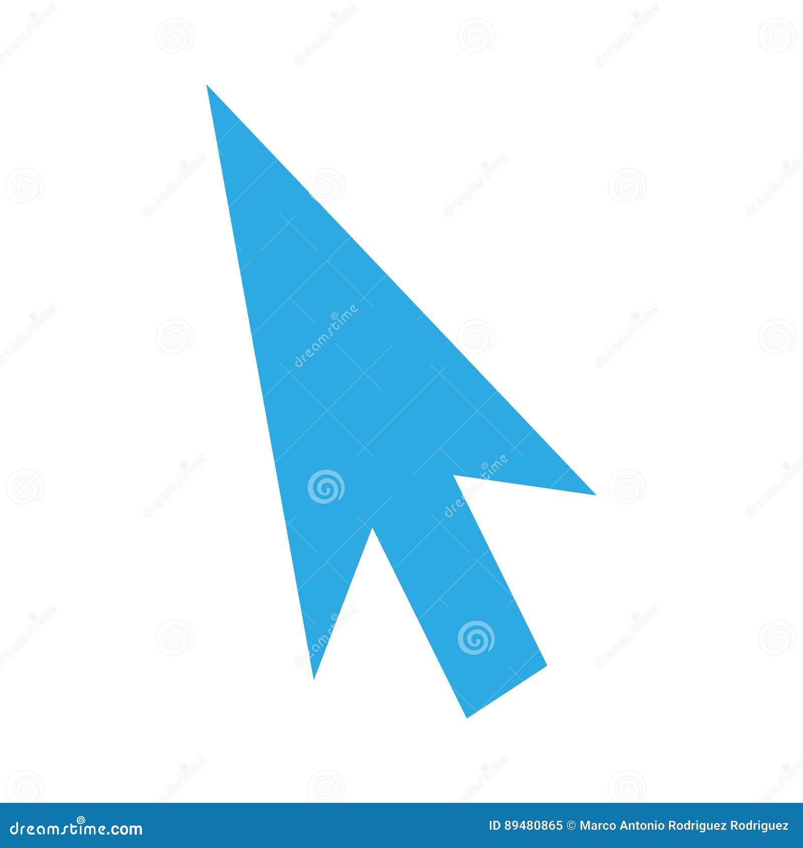 Icône de curseur illustration stock. Illustration du dessin - 89480865