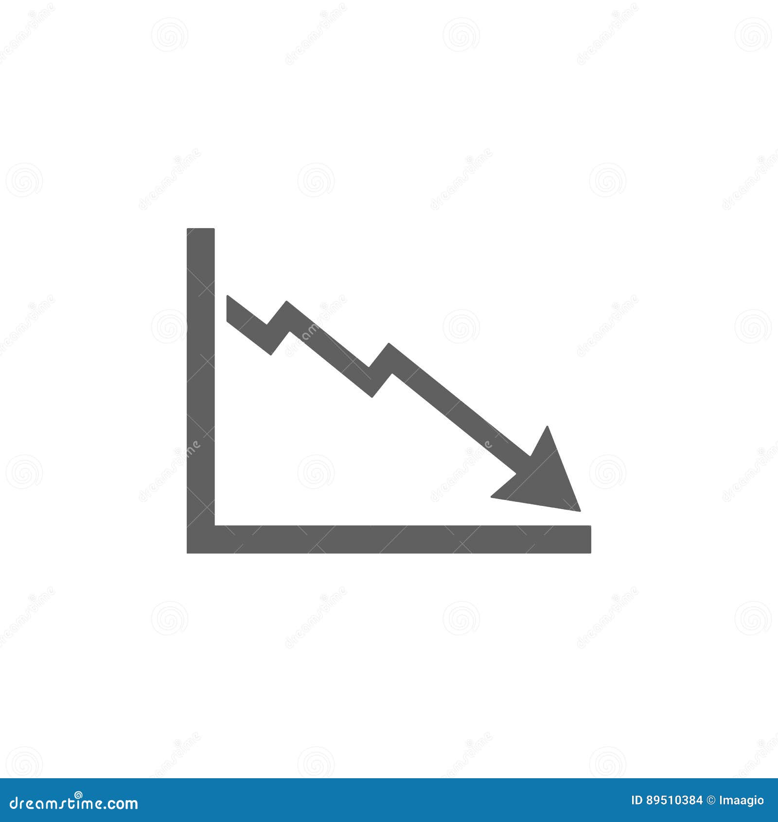Icône De Diagramme De Faillite Illustration de Vecteur - Illustration ...