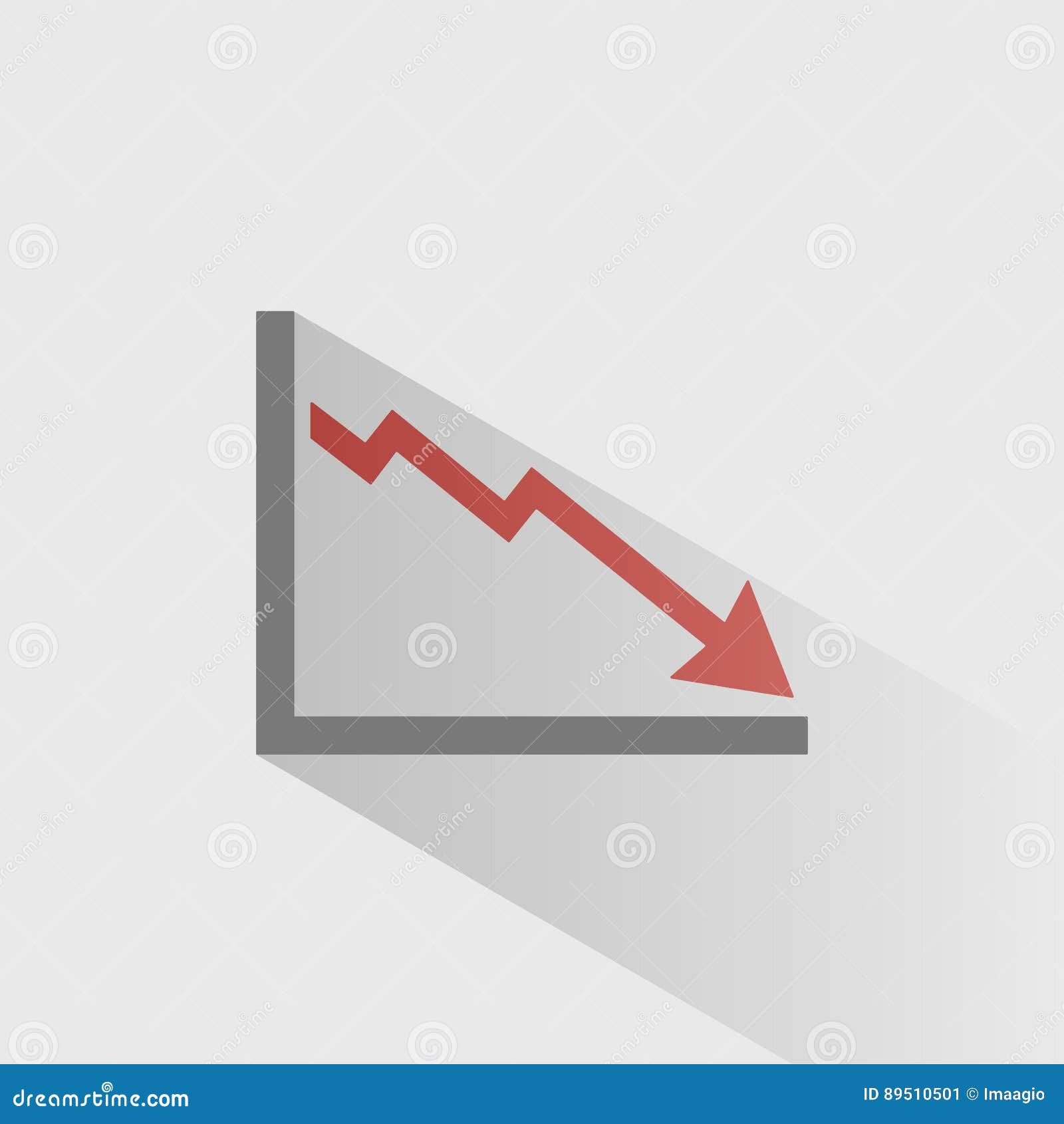 Icône De Diagramme De Faillite Illustration de Vecteur - Illustration ...