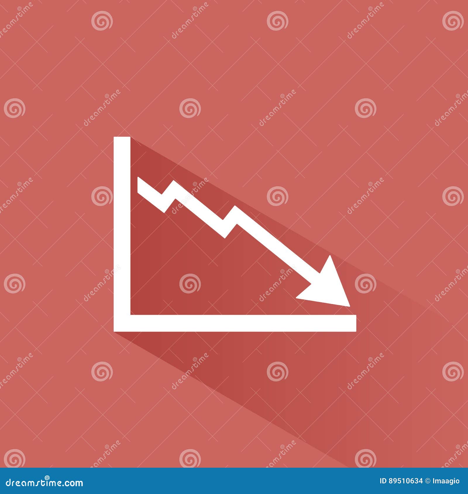 Icône De Diagramme De Faillite Illustration de Vecteur - Illustration ...