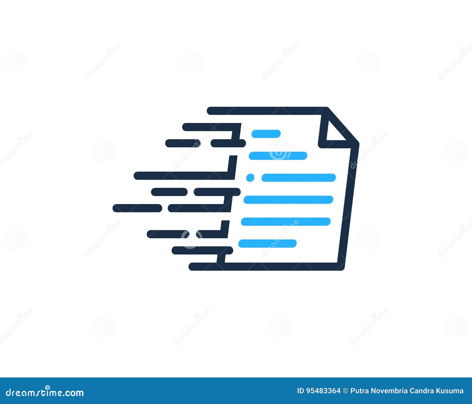 Icône De Document Rapide De Vitesse Logo Design Element Illustration de ...