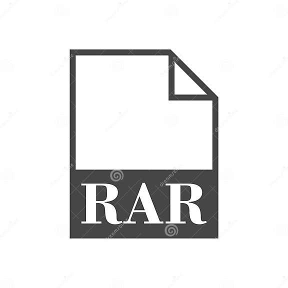 Icône de dossier de RAR illustration de vecteur. Illustration du ...