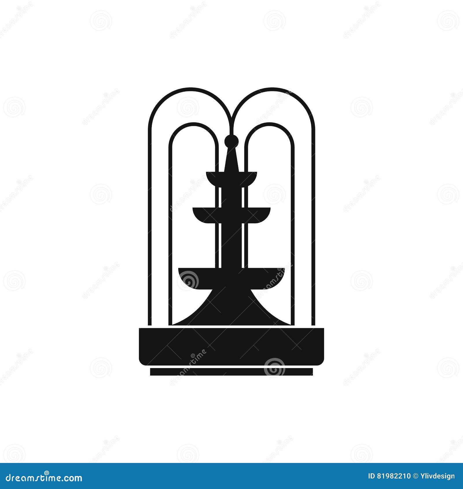 Icône De Fontaine, Style Simple Illustration de Vecteur - Illustration ...