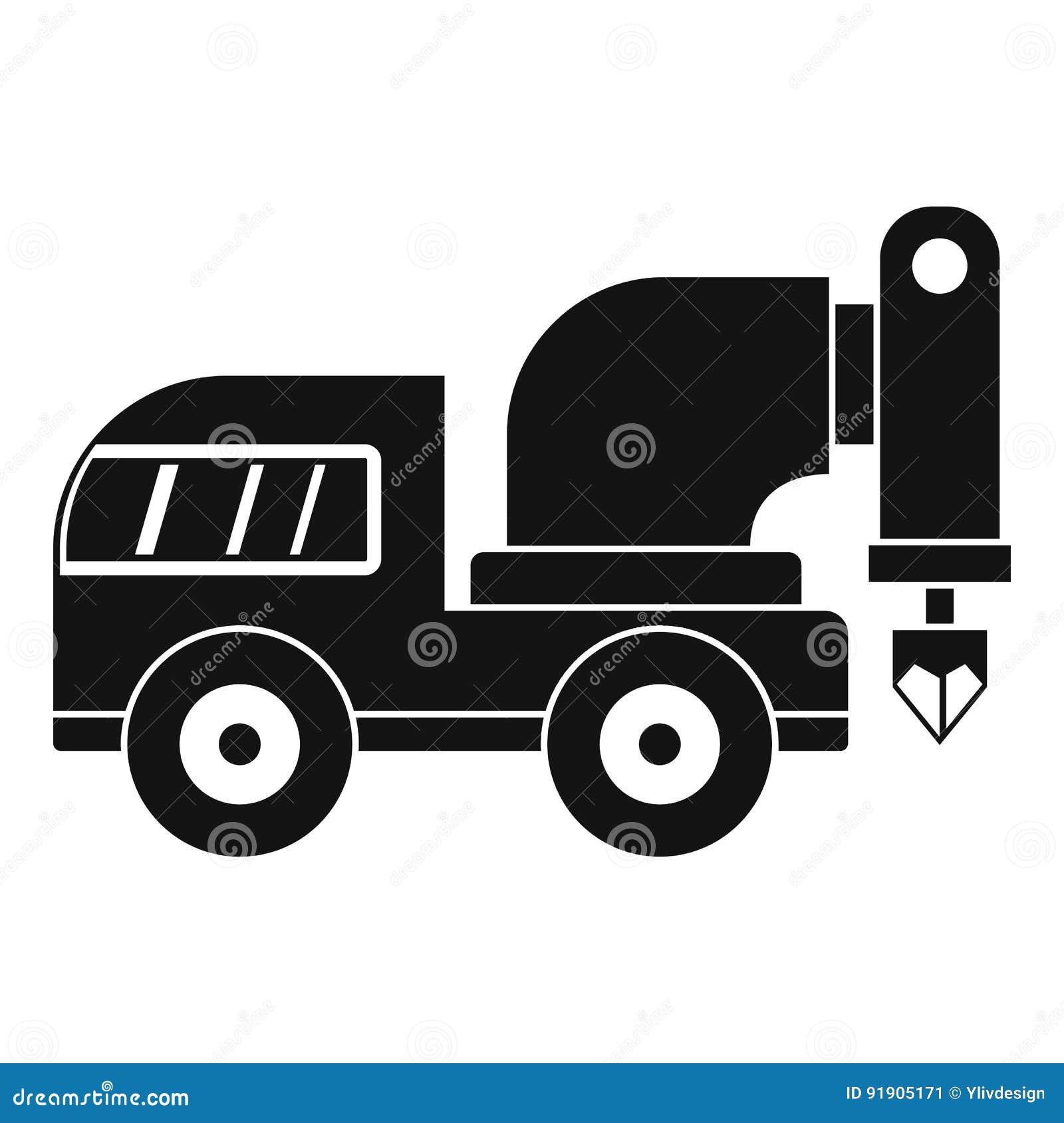 Icône de foreuse simple illustration de vecteur. Illustration du trou ...