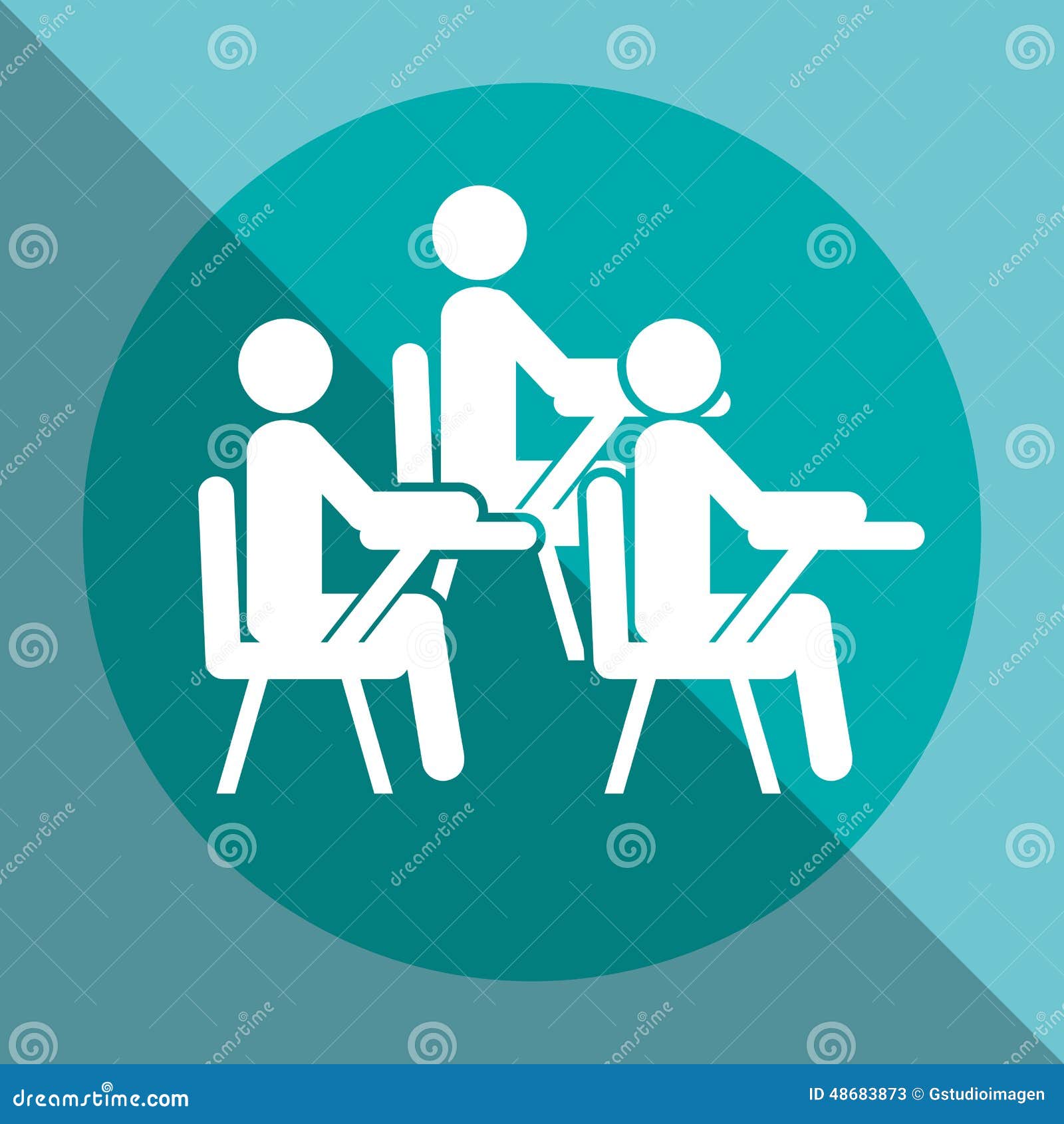 Icône de formation illustration stock. Illustration du pictogramme ...