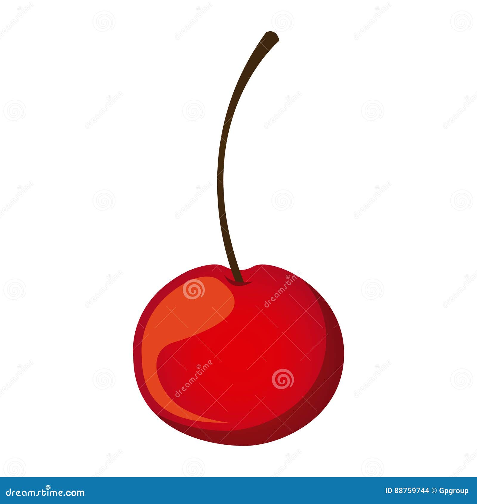 Icône de fruit de merise illustration stock. Illustration du santé ...