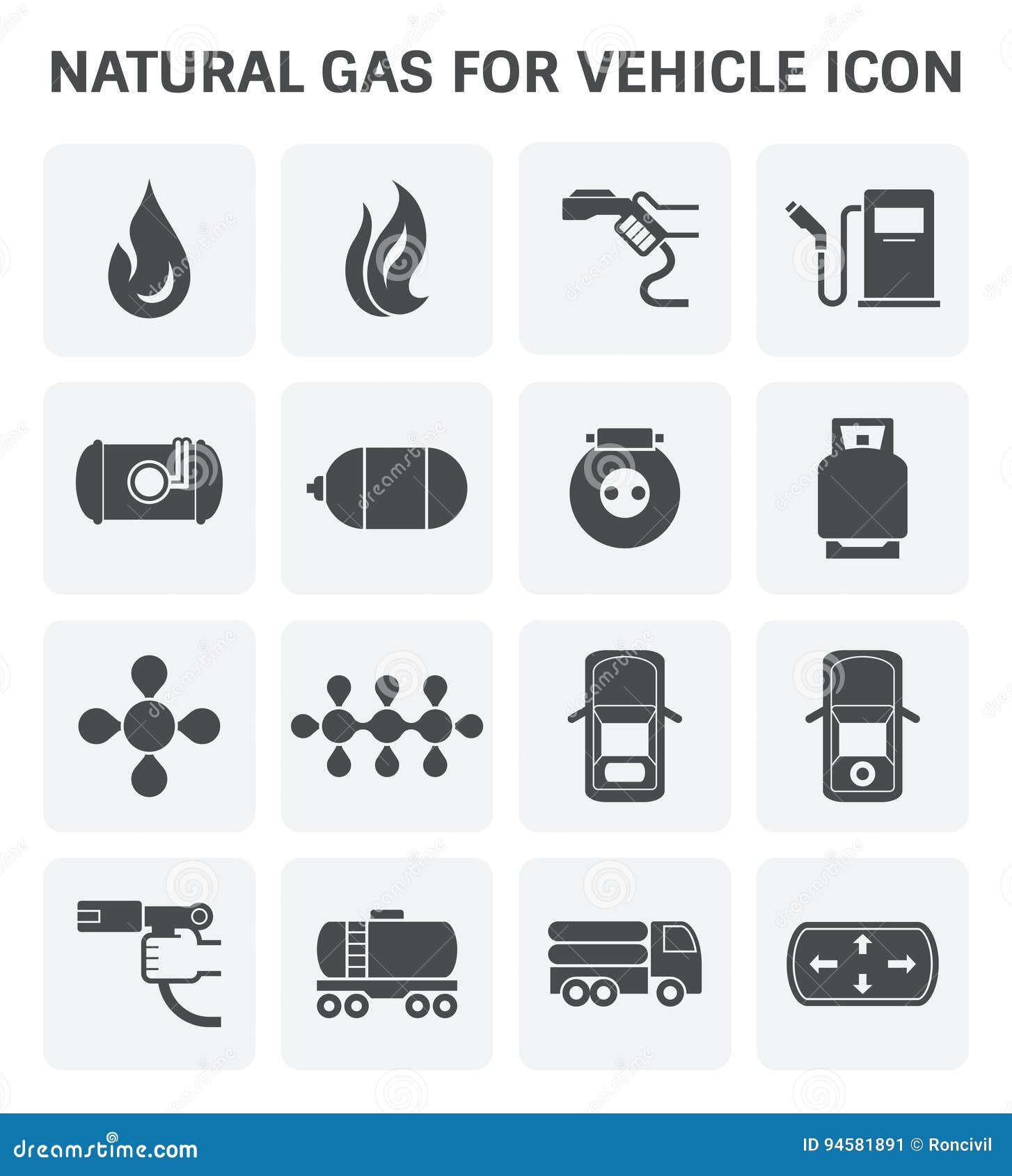 Icône de gaz naturel illustration de vecteur. Illustration du molécule ...