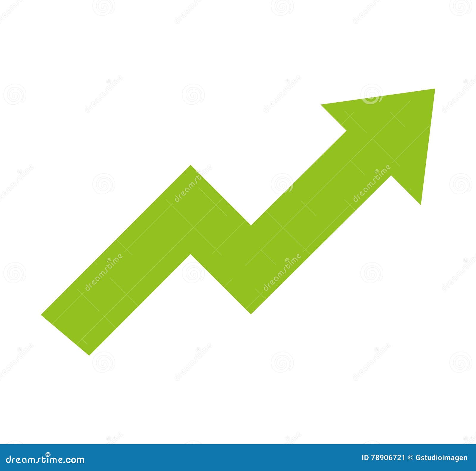 Icône De Graphique De Croissance De Flèche Illustration Stock ...