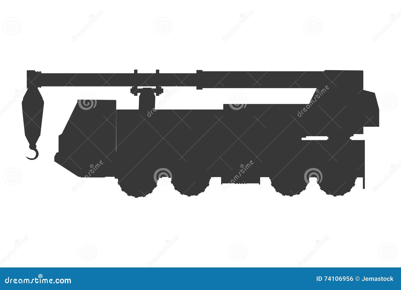 Icône de grue de camion illustration stock. Illustration du trame ...