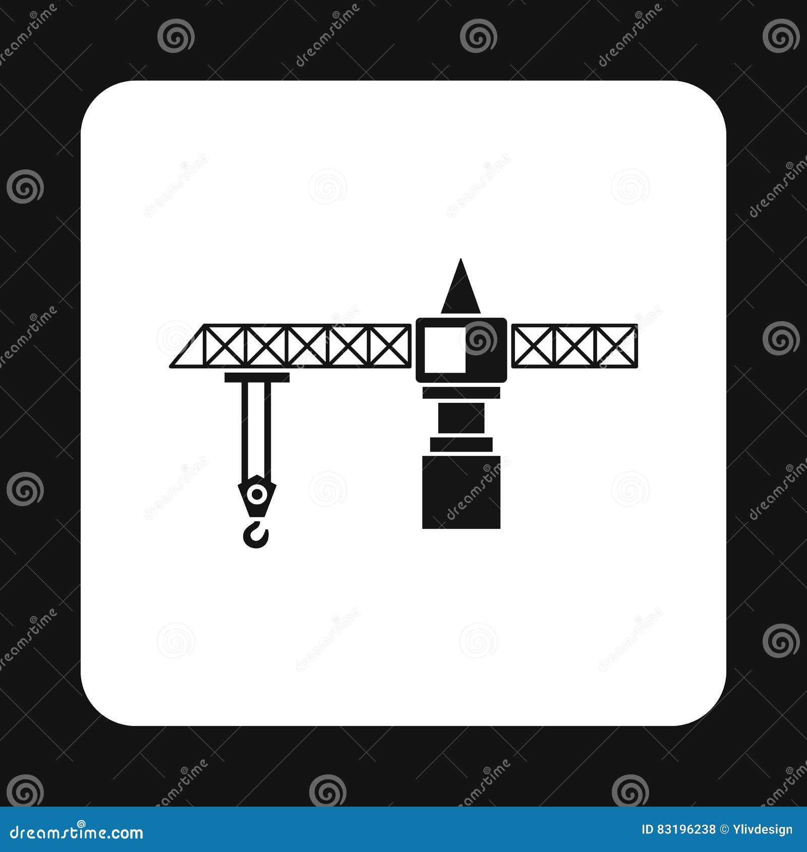 Icône De Grue, Style Simple Illustration de Vecteur - Illustration du ...