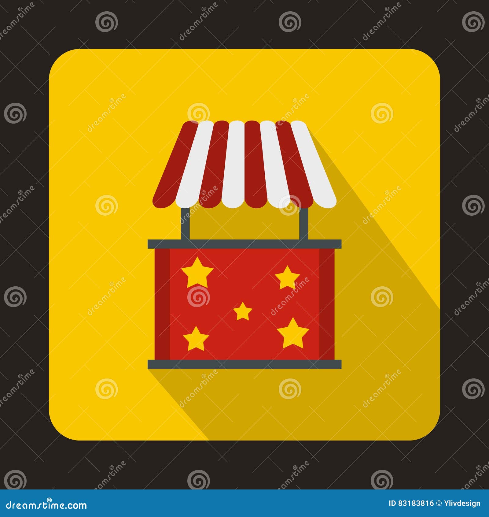 Icône De Kiosque, Style Plat Illustration de Vecteur - Illustration du ...