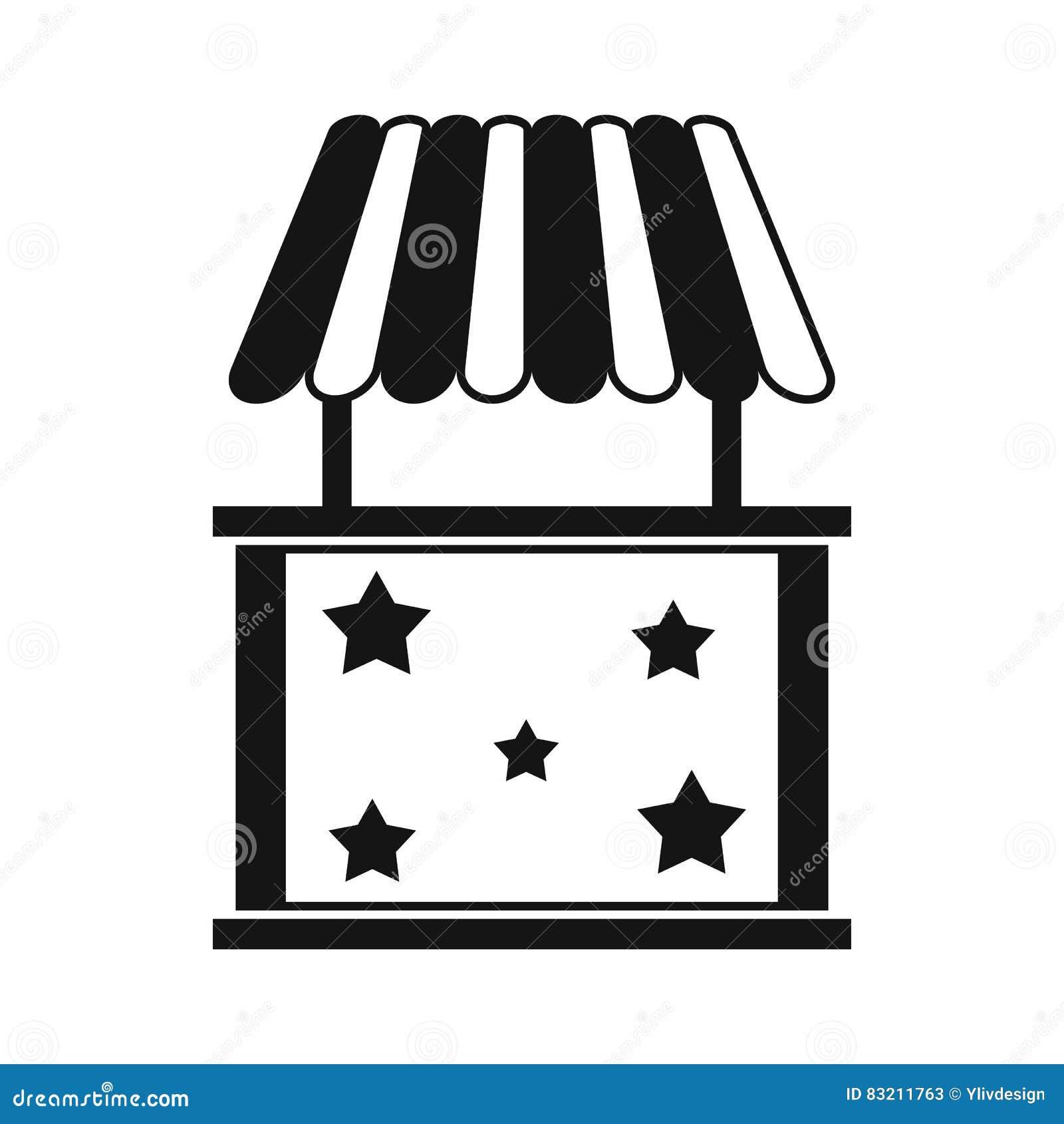 Icône De Kiosque, Style Simple Illustration de Vecteur - Illustration ...