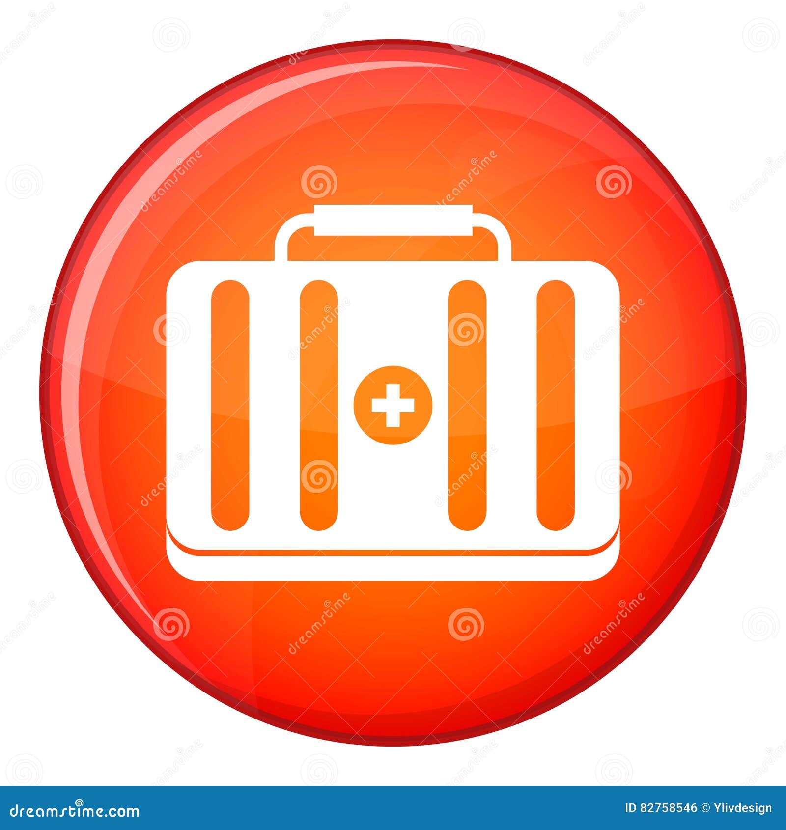 Icône De Kit De Premiers Secours, Style Plat Illustration de Vecteur ...