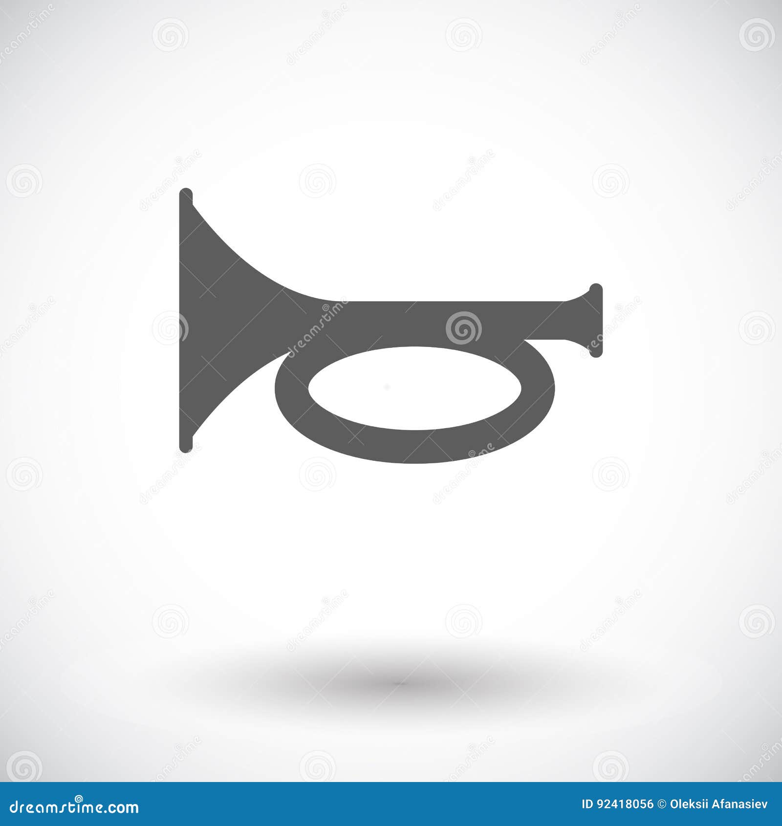 Icône de klaxon illustration de vecteur. Illustration du alarme - 92418056