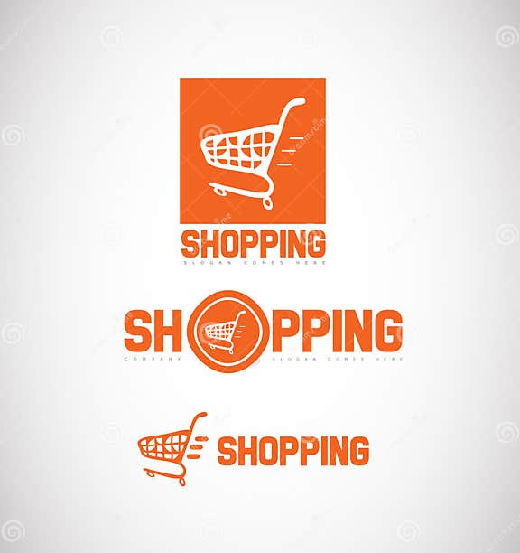 Icône de logo de caddie illustration de vecteur. Illustration du ...