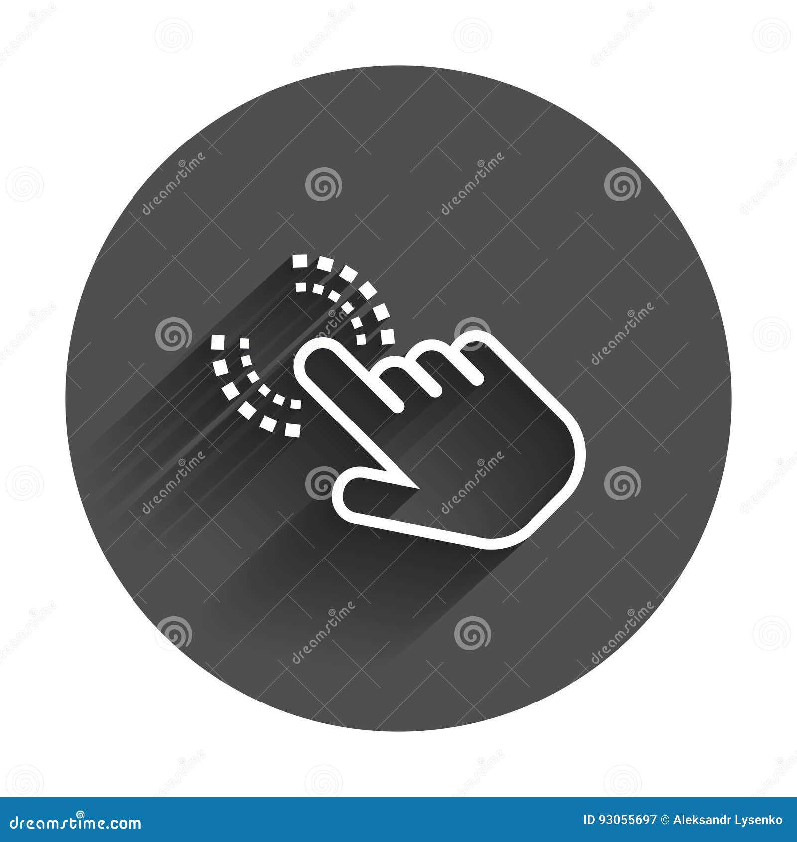 Icône de main de clic illustration de vecteur. Illustration du permuter ...