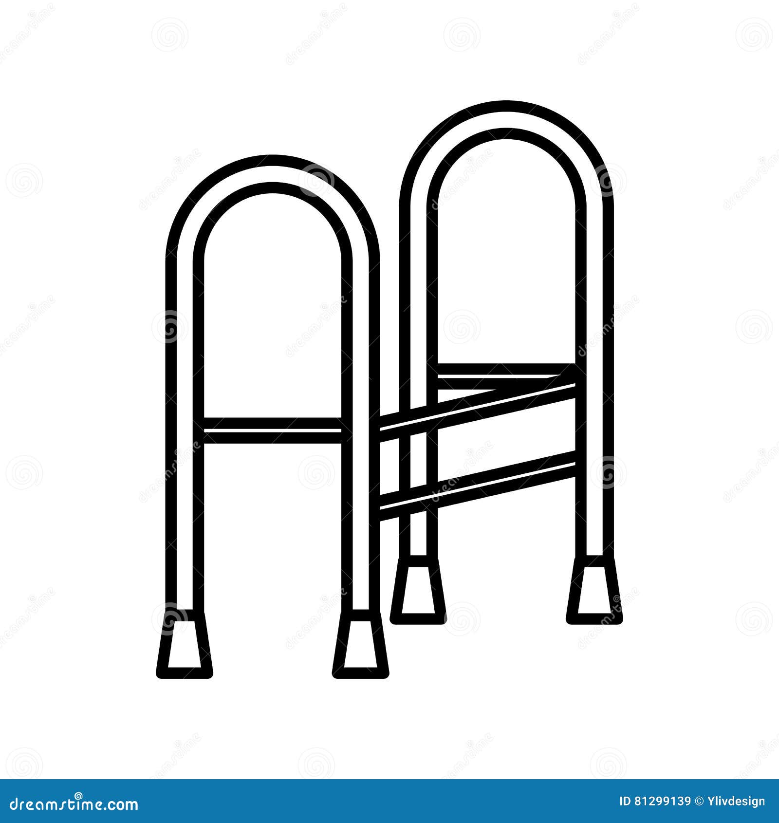 Icône De Marcheur, Style D'ensemble Illustration de Vecteur ...