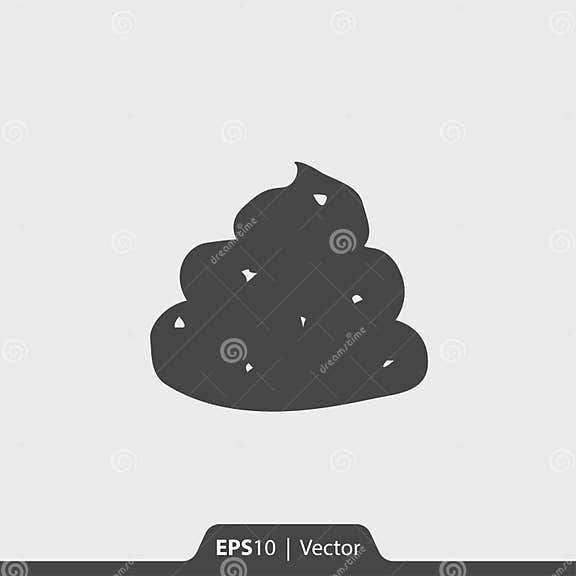 Icône De Merde Pour Le Web Et Le Mobile Illustration Stock ...