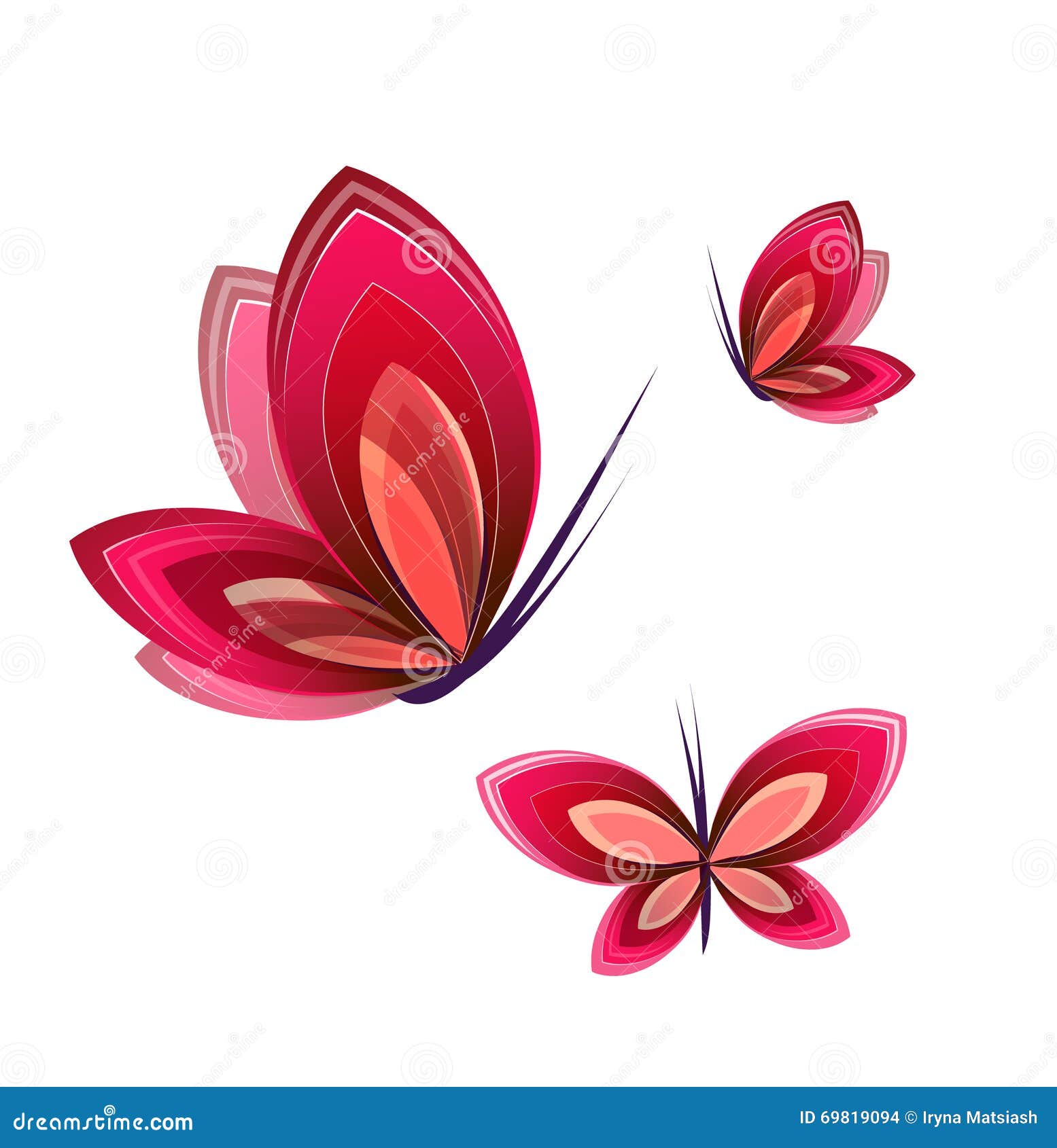 Icône de papillon illustration de vecteur. Illustration du abstrait ...