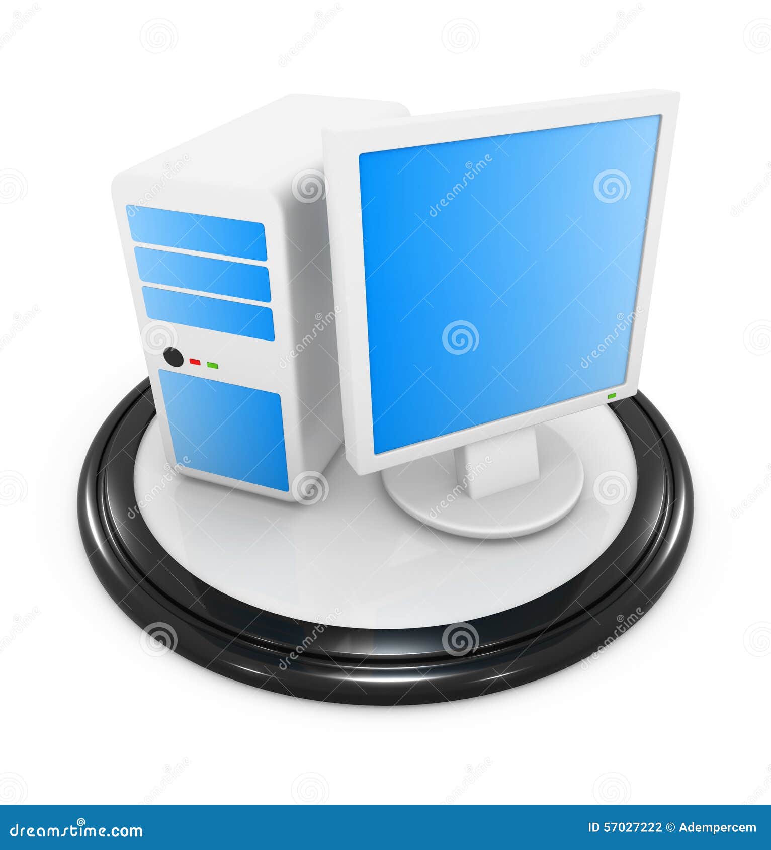 Icône de PC de bureau illustration stock. Illustration du rendez - 57027222