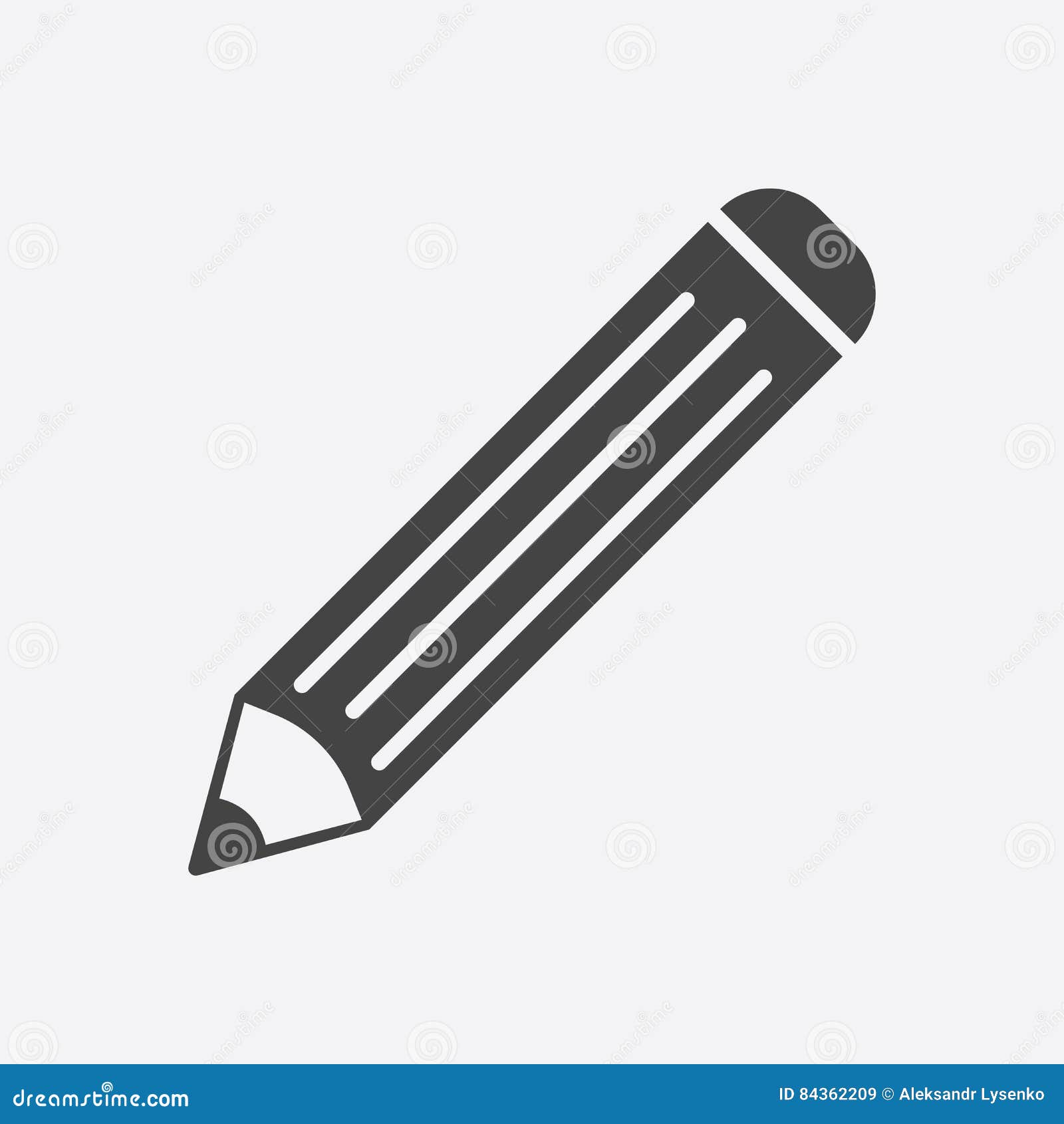 Icône De Pictogramme De Crayon Illustration de Vecteur - Illustration ...