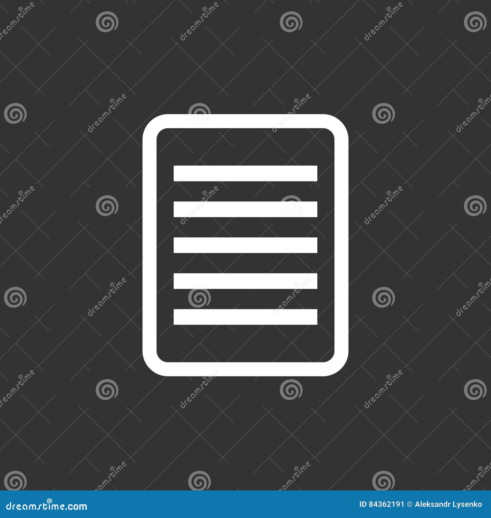 Icône De Pictogramme De Document Illustration de Vecteur - Illustration ...