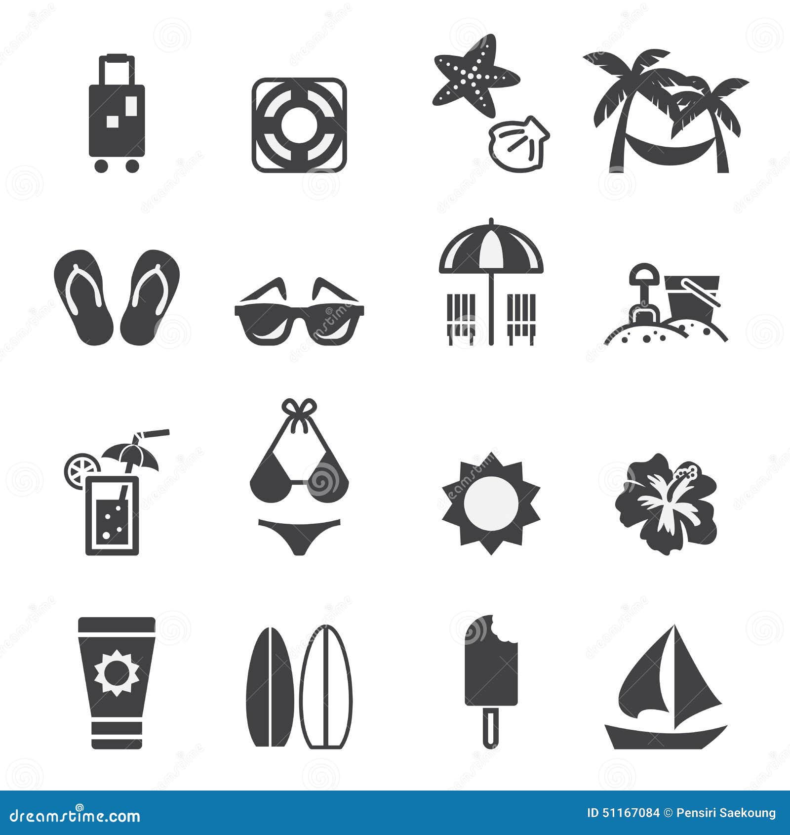 Icône de plage illustration de vecteur. Illustration du huches - 51167084