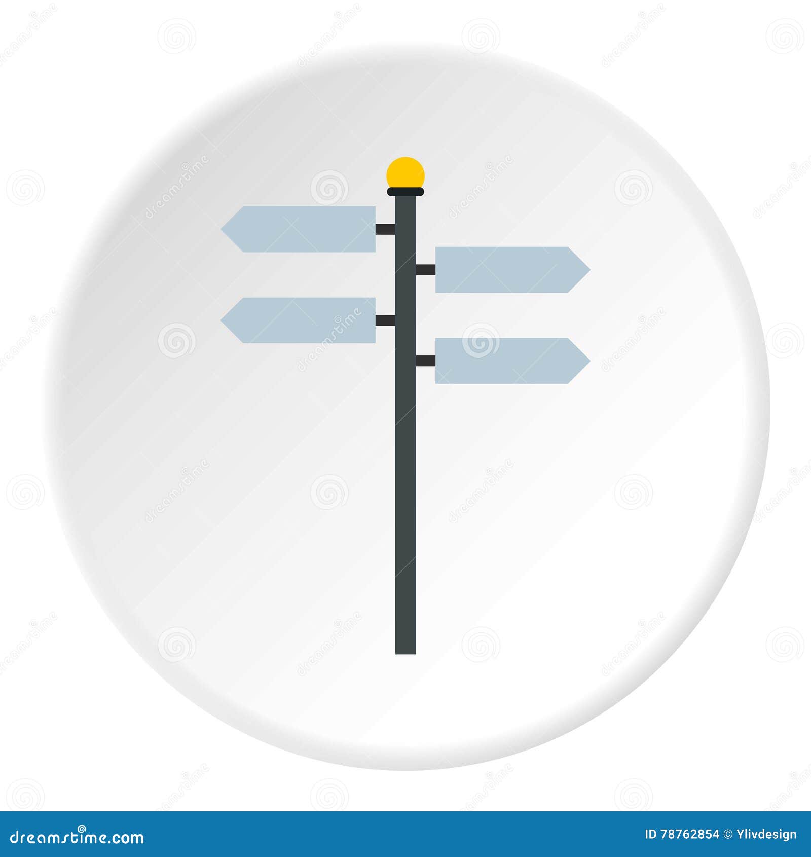 Icône De Plaque De Rue, Style Plat Illustration de Vecteur ...