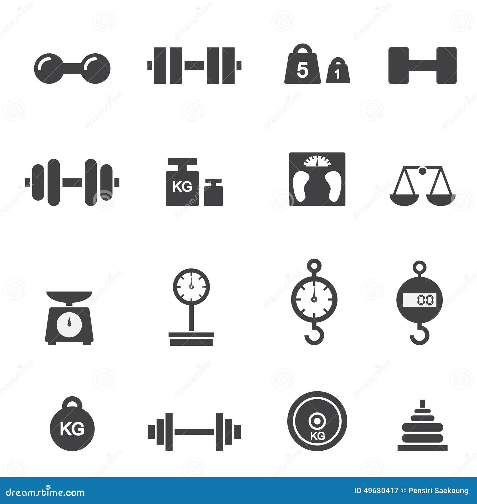 Icône de poids illustration de vecteur. Illustration du crochet - 49680417