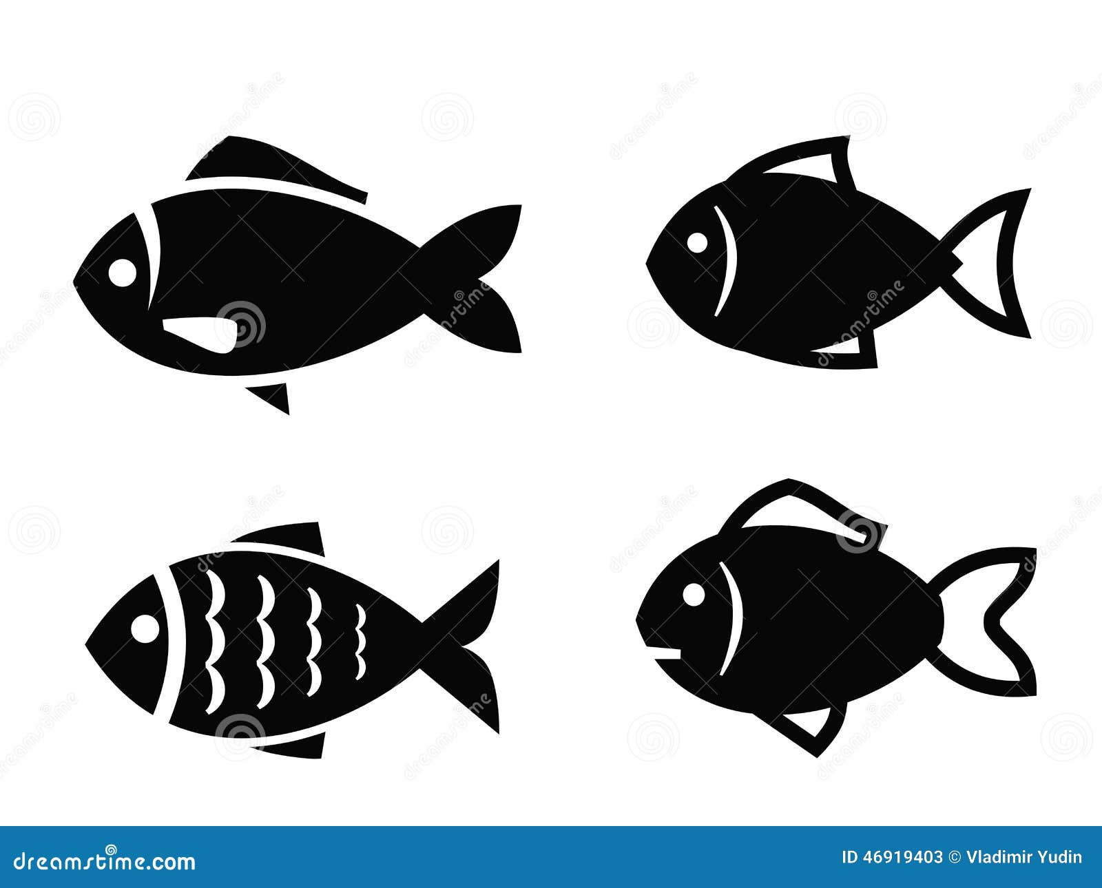 Icône de poissons illustration de vecteur. Illustration du illustration ...