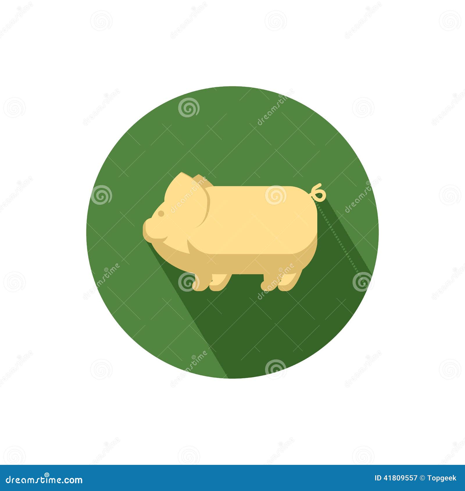 Icône de porc illustration de vecteur. Illustration of espèces - 41809557