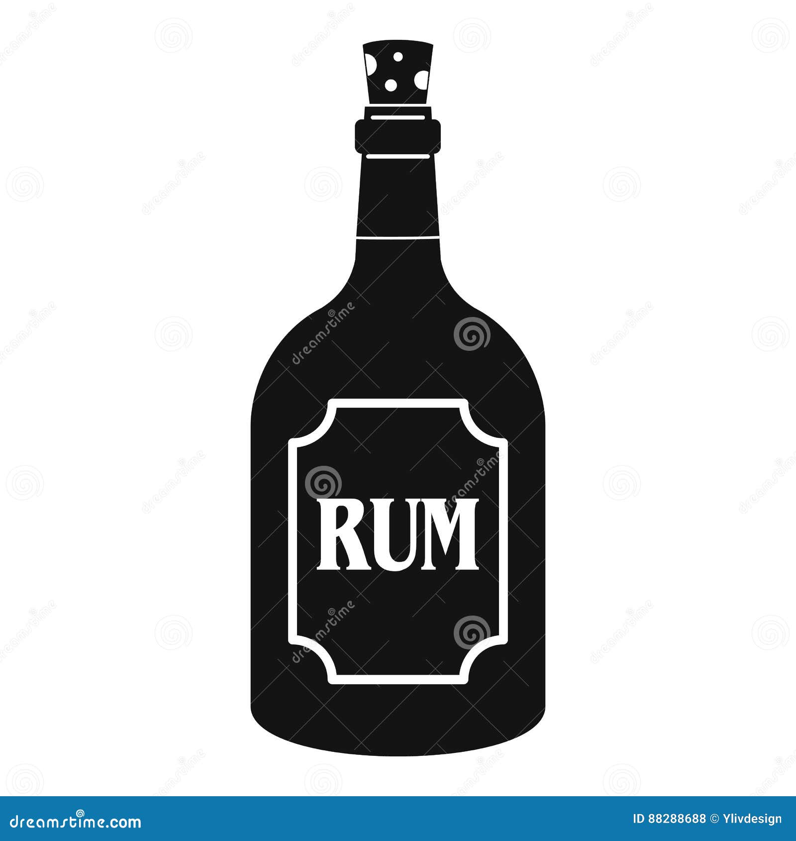 Icône De Rhum, Style Simple Illustration de Vecteur - Illustration du ...