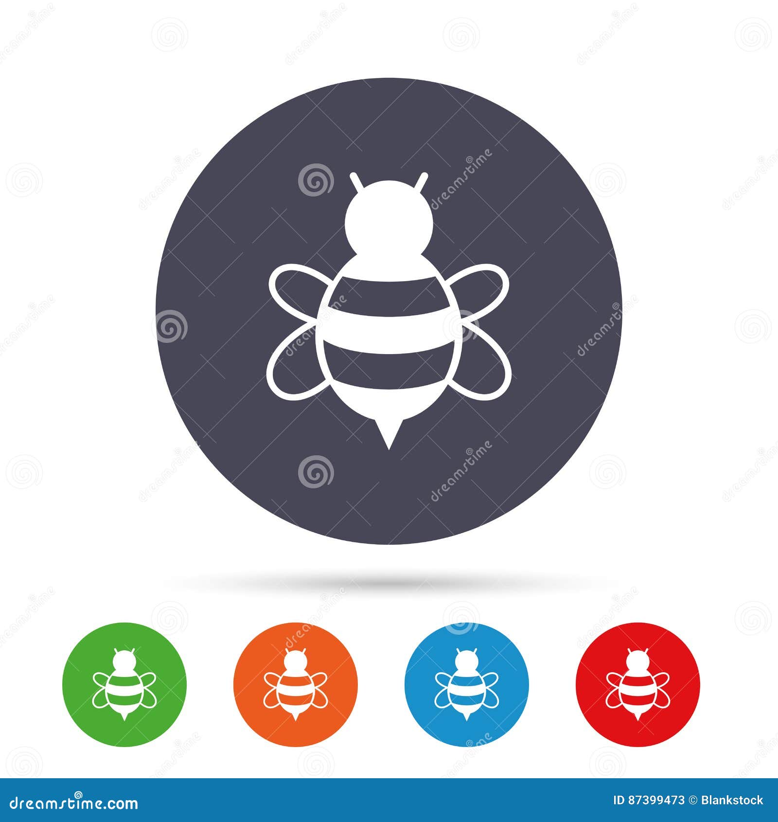 Icône De Signe D'abeille Abeille Ou Symbole D'api Illustration de ...