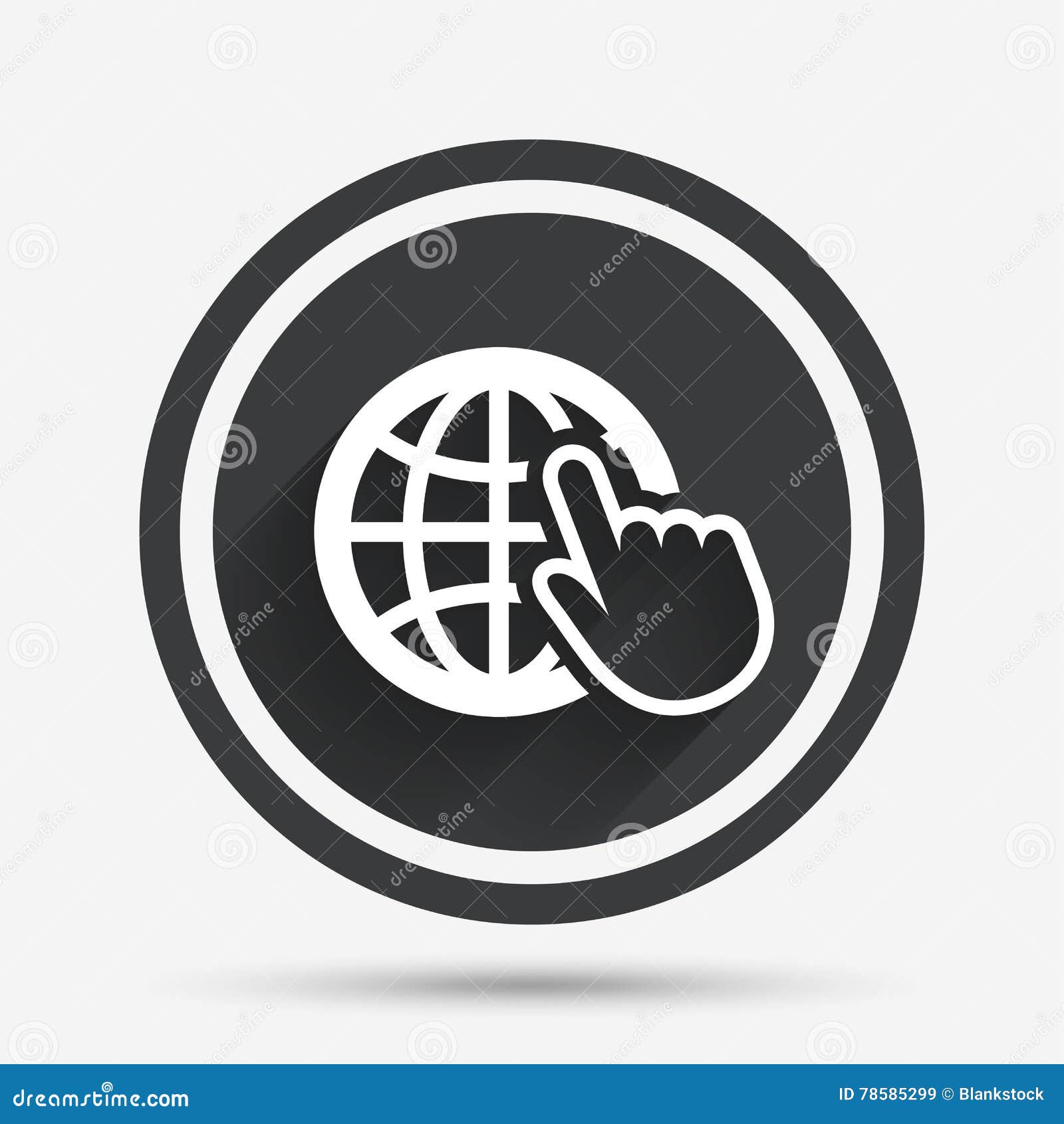Icône De Signe D'Internet Symbole De World Wide Web Illustration de ...