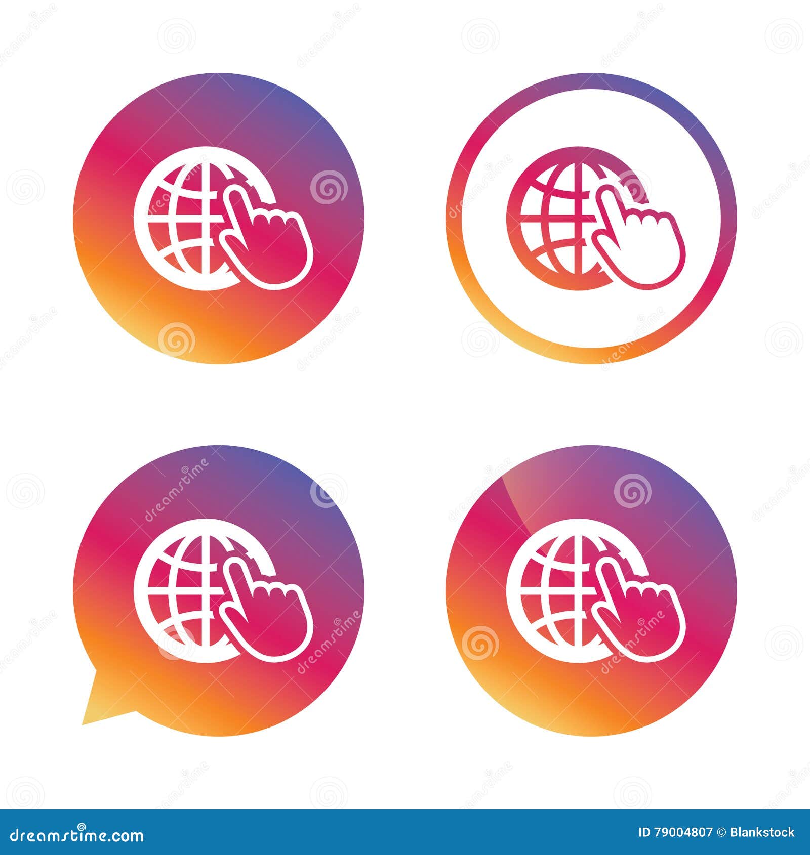 Icône De Signe D'Internet Symbole De World Wide Web Illustration de ...