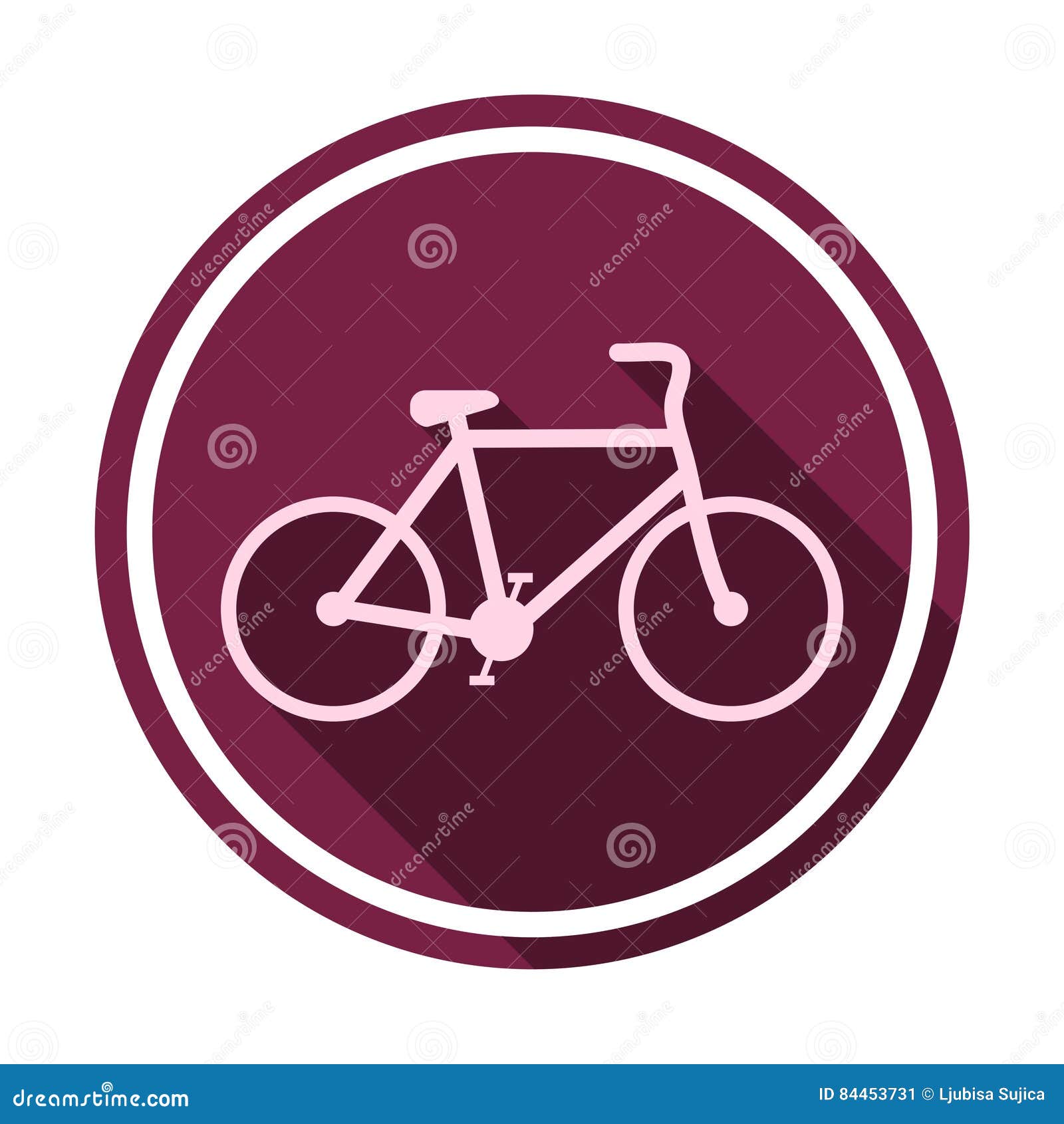 Icône De Signe De Bicyclette Illustration de Vecteur - Illustration du ...