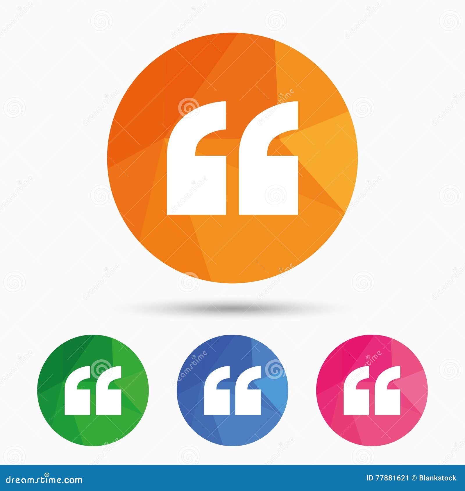 Icône De Signe De Citation Symbole De Marque De Citation Illustration ...