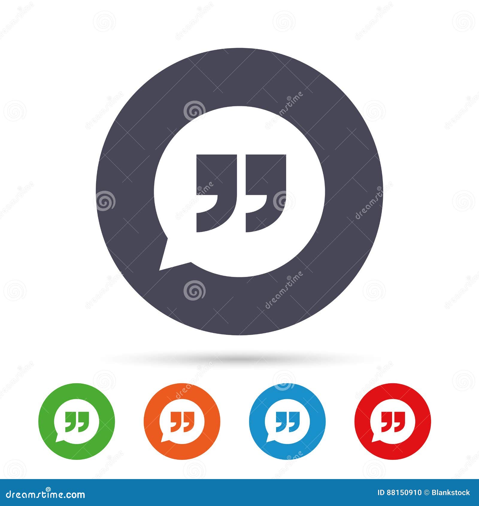 Icône De Signe De Citation Symbole De Marque De Citation Illustration ...