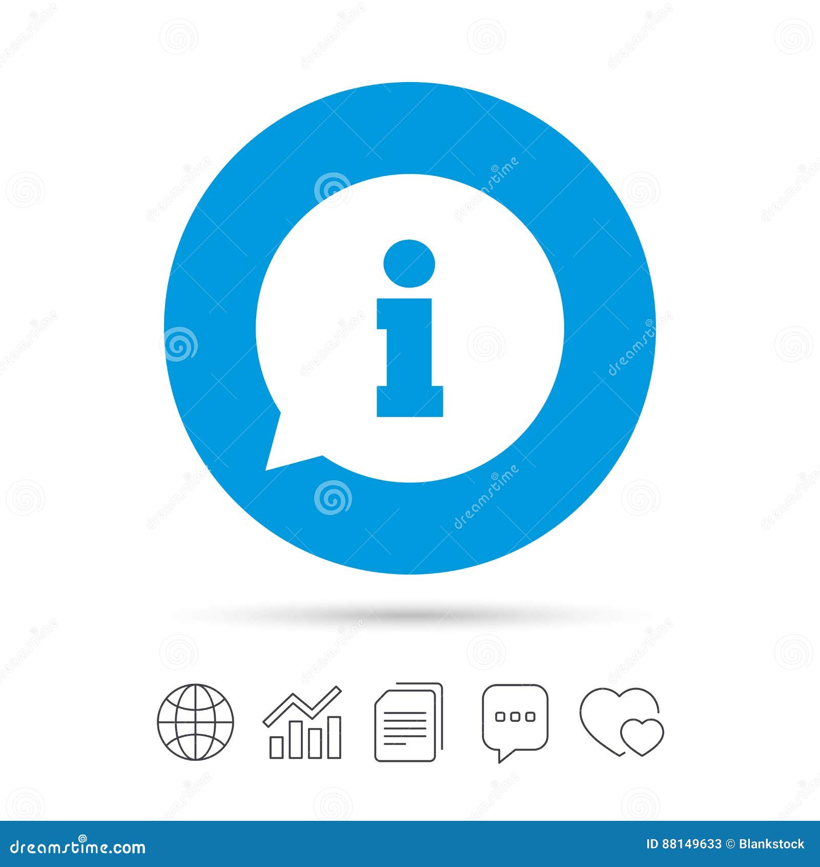 Icône De Signe De L'information Symbole D'infos Illustration de Vecteur ...