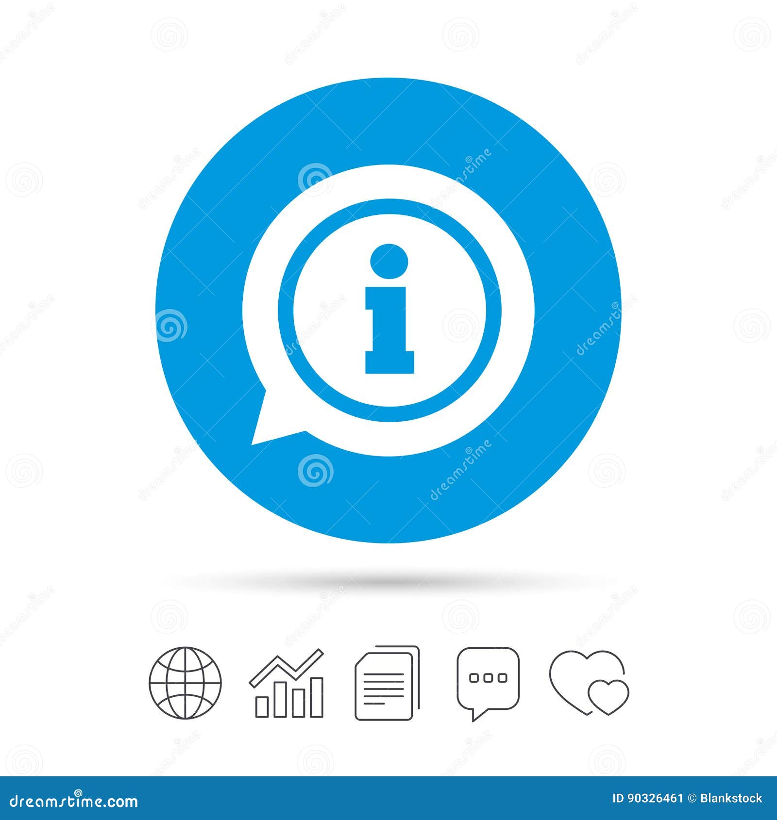 Icône De Signe De L'information Symbole D'infos Illustration de Vecteur ...