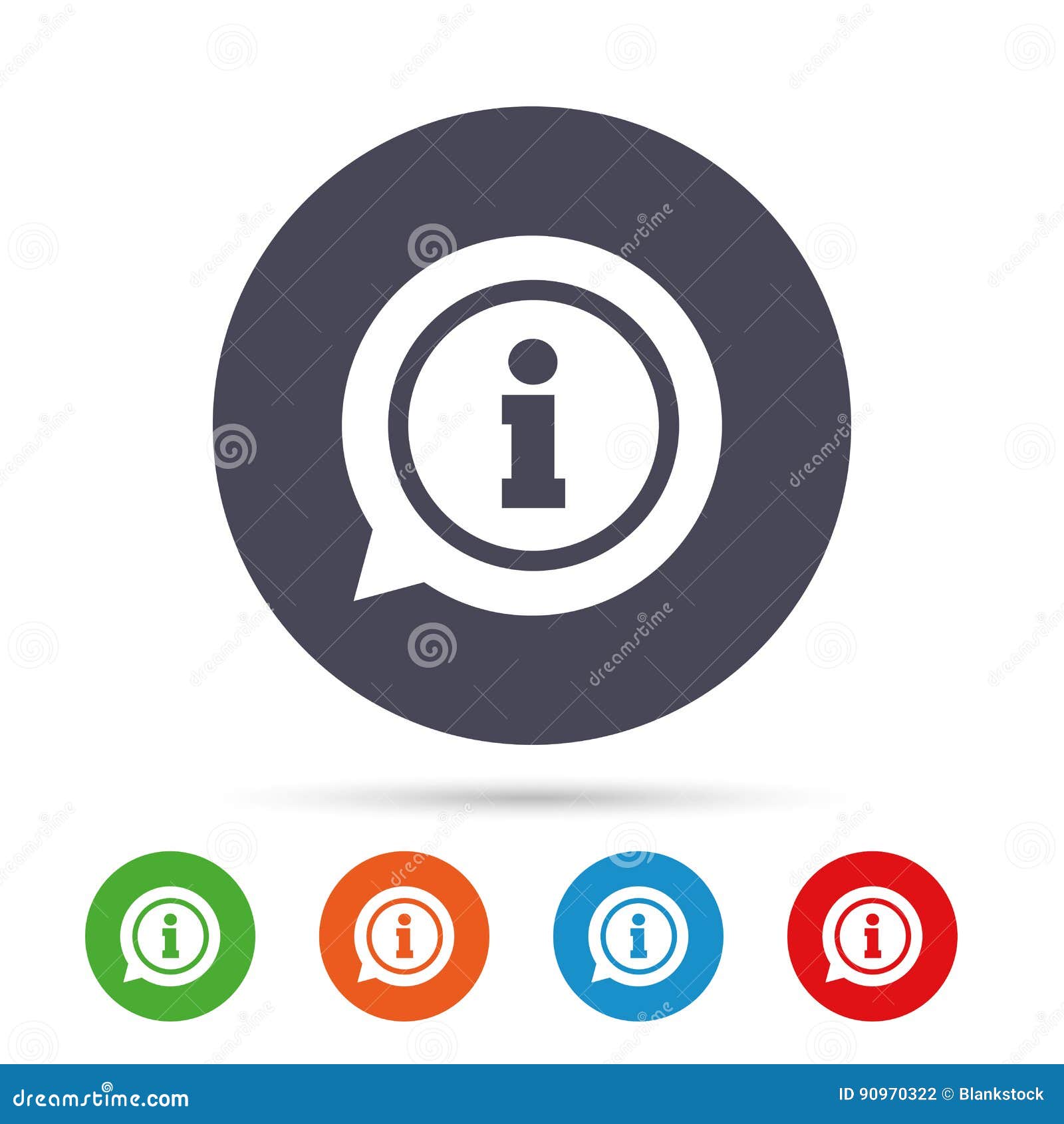 Icône De Signe De L'information Symbole D'infos Illustration de Vecteur ...