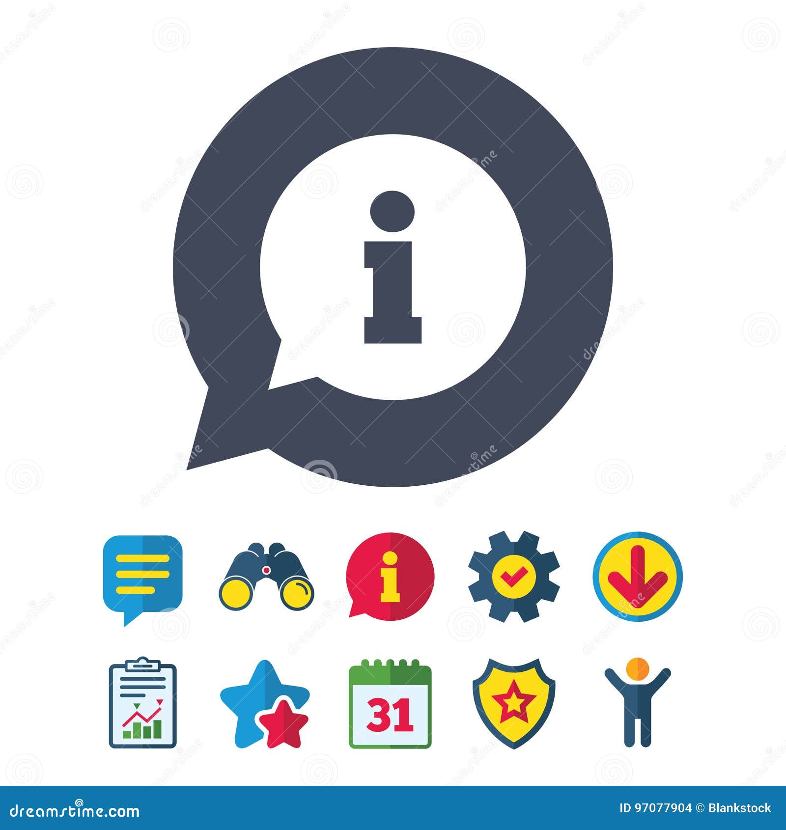 Icône De Signe De L'information Symbole D'infos Illustration de Vecteur ...