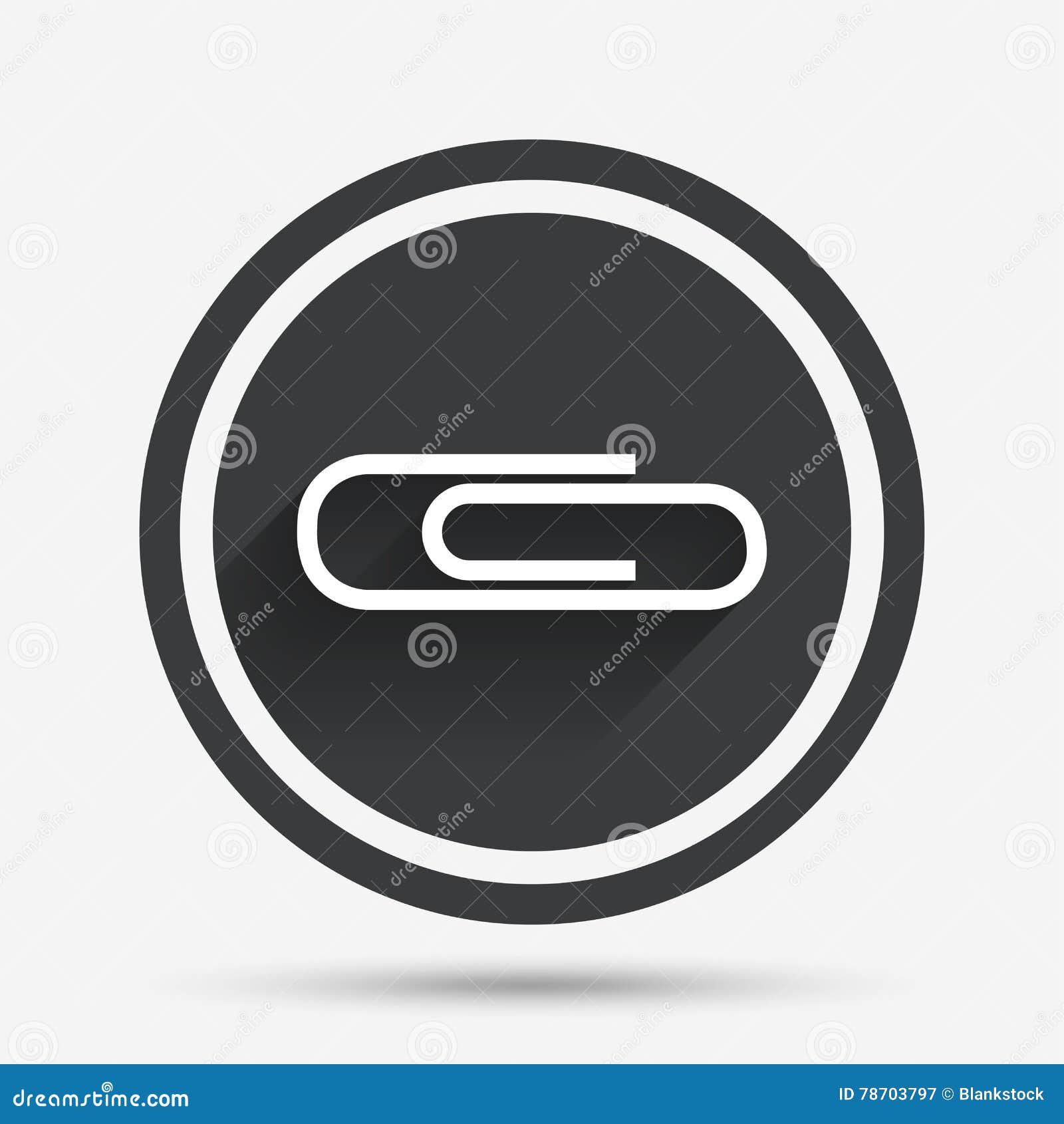 Icône De Signe De Trombone Symbole D'agrafe Illustration de Vecteur ...