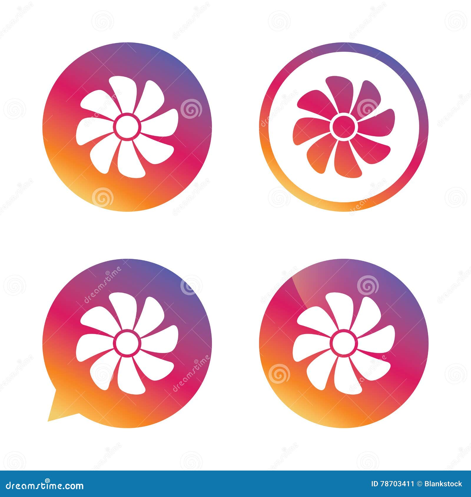 Icône De Signe De Ventilation Symbole De Ventilateur Illustration de ...