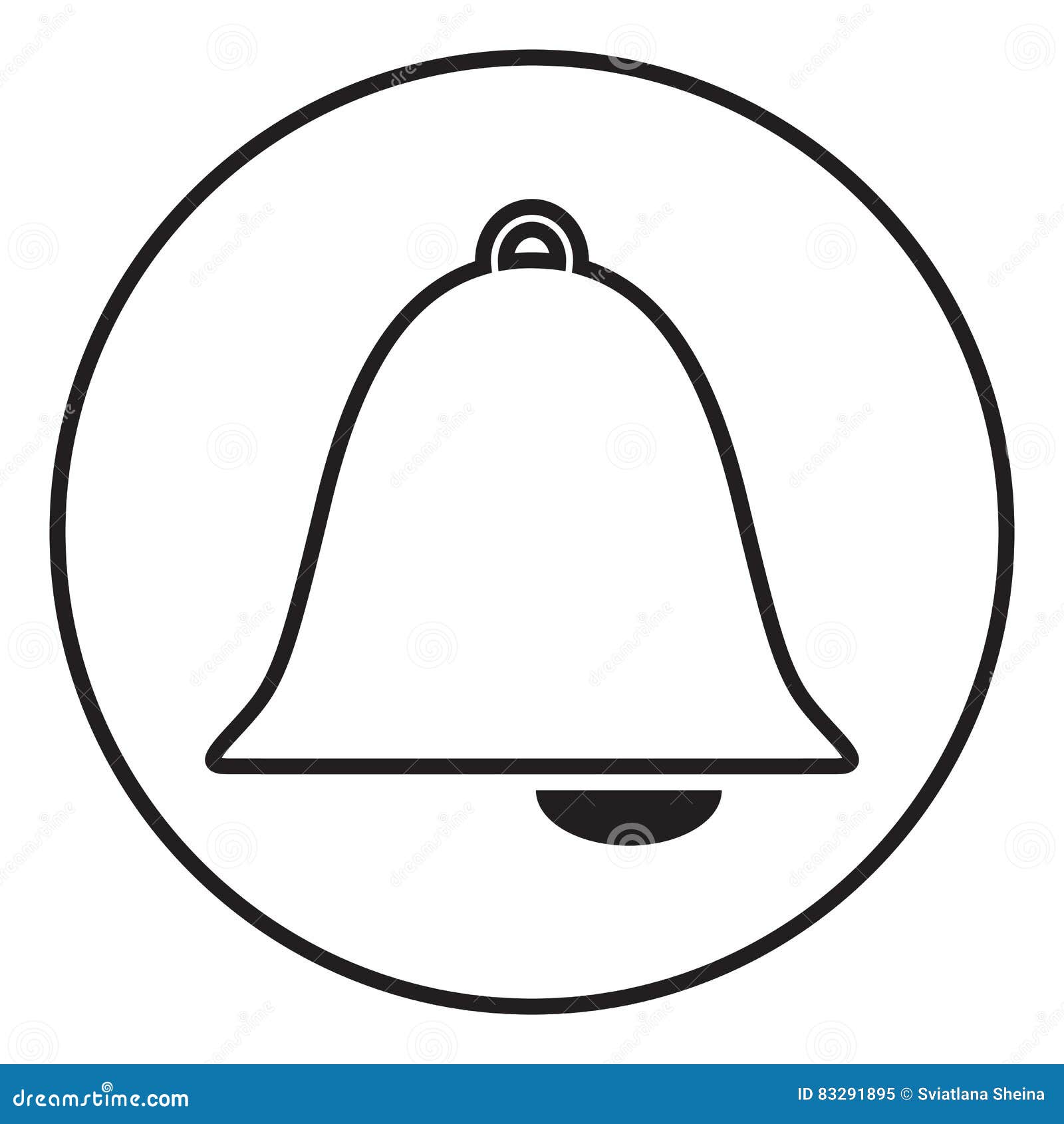 Icône de sonnette d'alarme illustration stock. Illustration du cloche ...