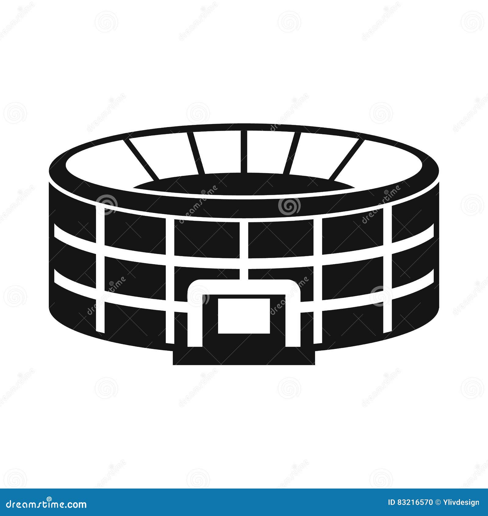 Icône De Stade Dans Le Style Simple Illustration de Vecteur ...