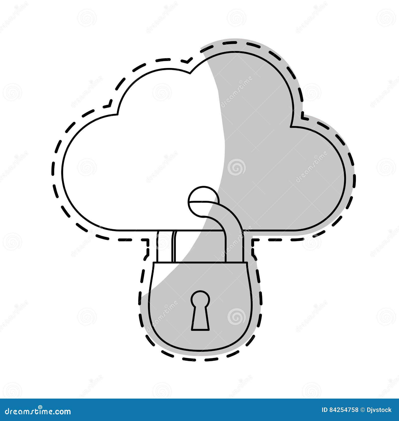 Icône de stockage de nuage illustration stock. Illustration du bureau ...